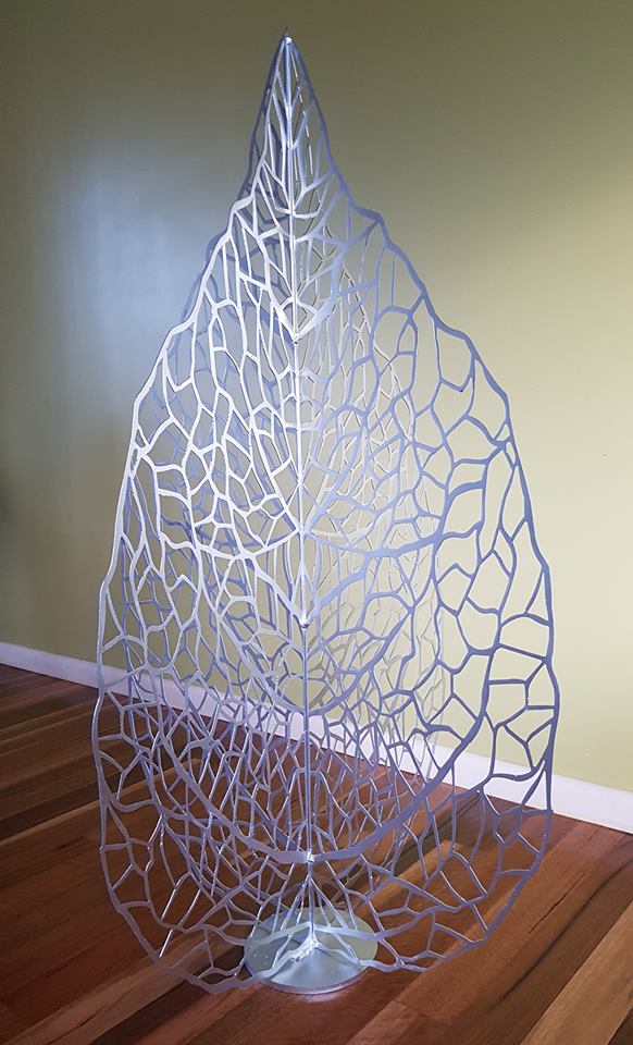 Silver Lace Leaf - Iron Bark Metal Design