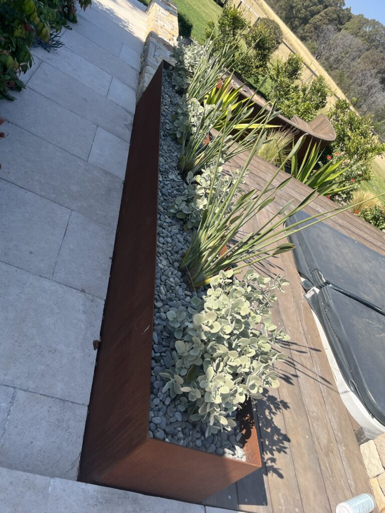 Cor-Ten steel planter box - Iron Bark Metal Design