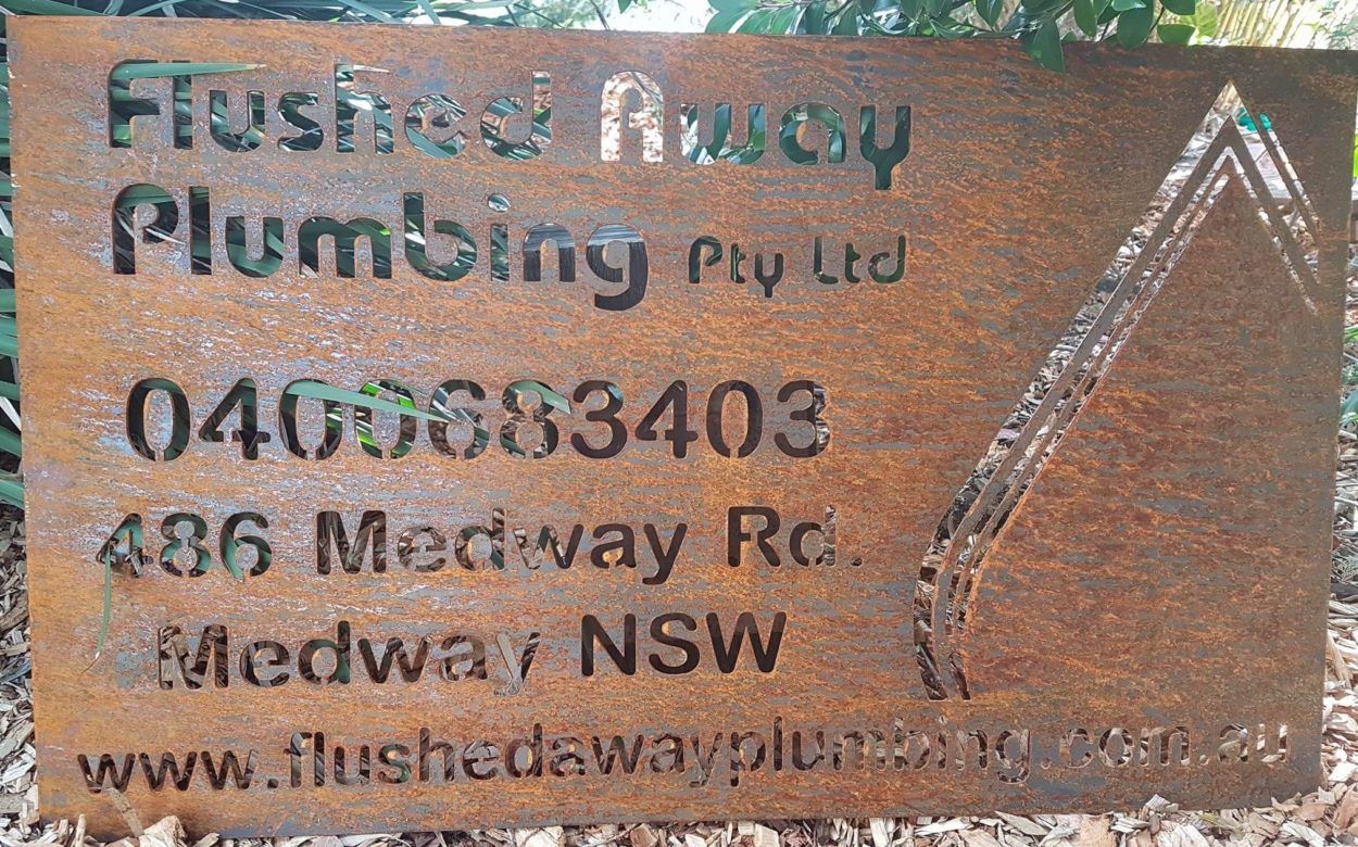 Business Signage - Iron Bark Metal Design