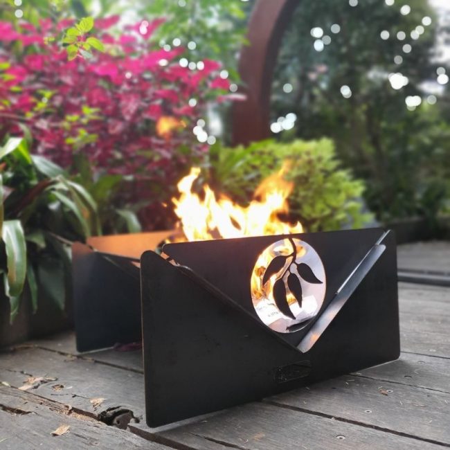 Portable Camping Fire Pit | Movable Cooking BBQ Grill