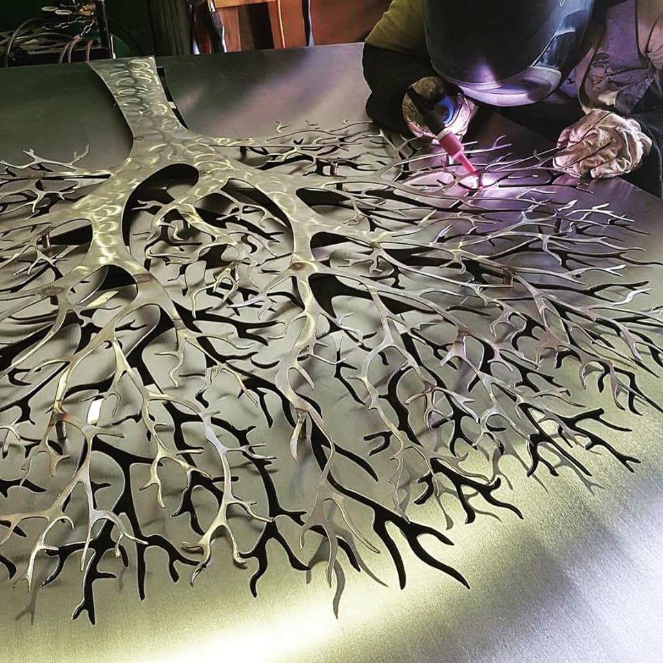 3D Tree - Stainless Steel - Iron Bark Metal Design