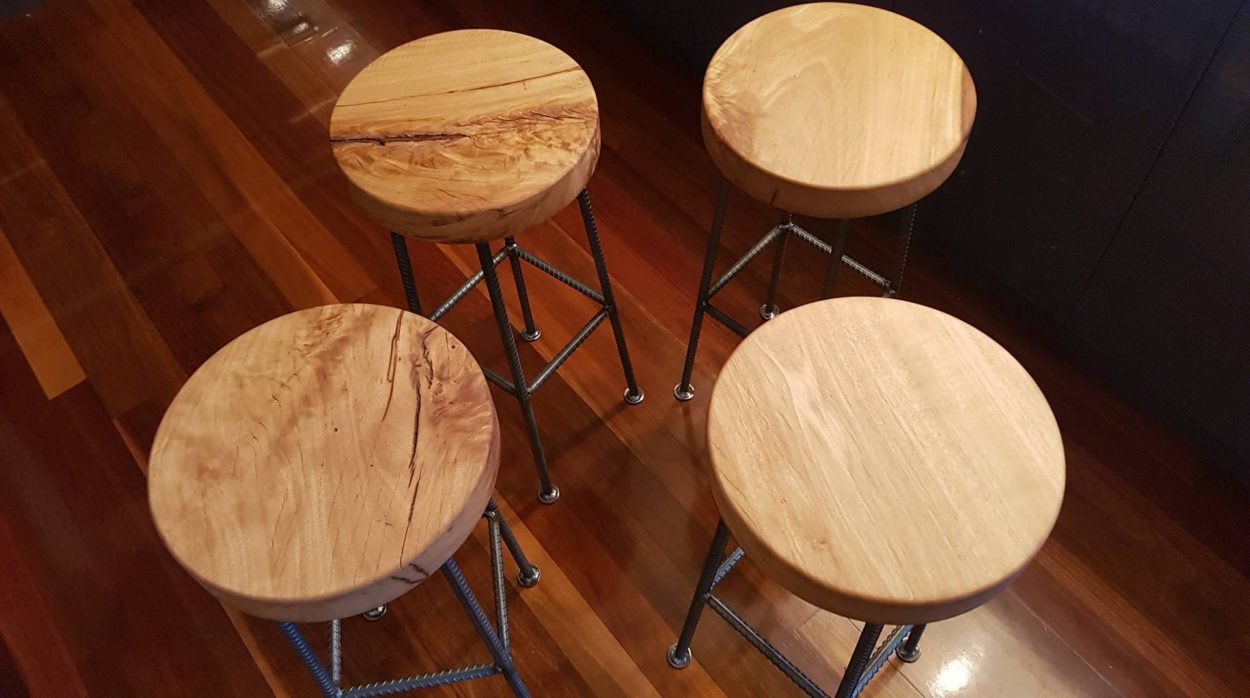 Bespoke Bar Stools - Iron Bark Metal Design