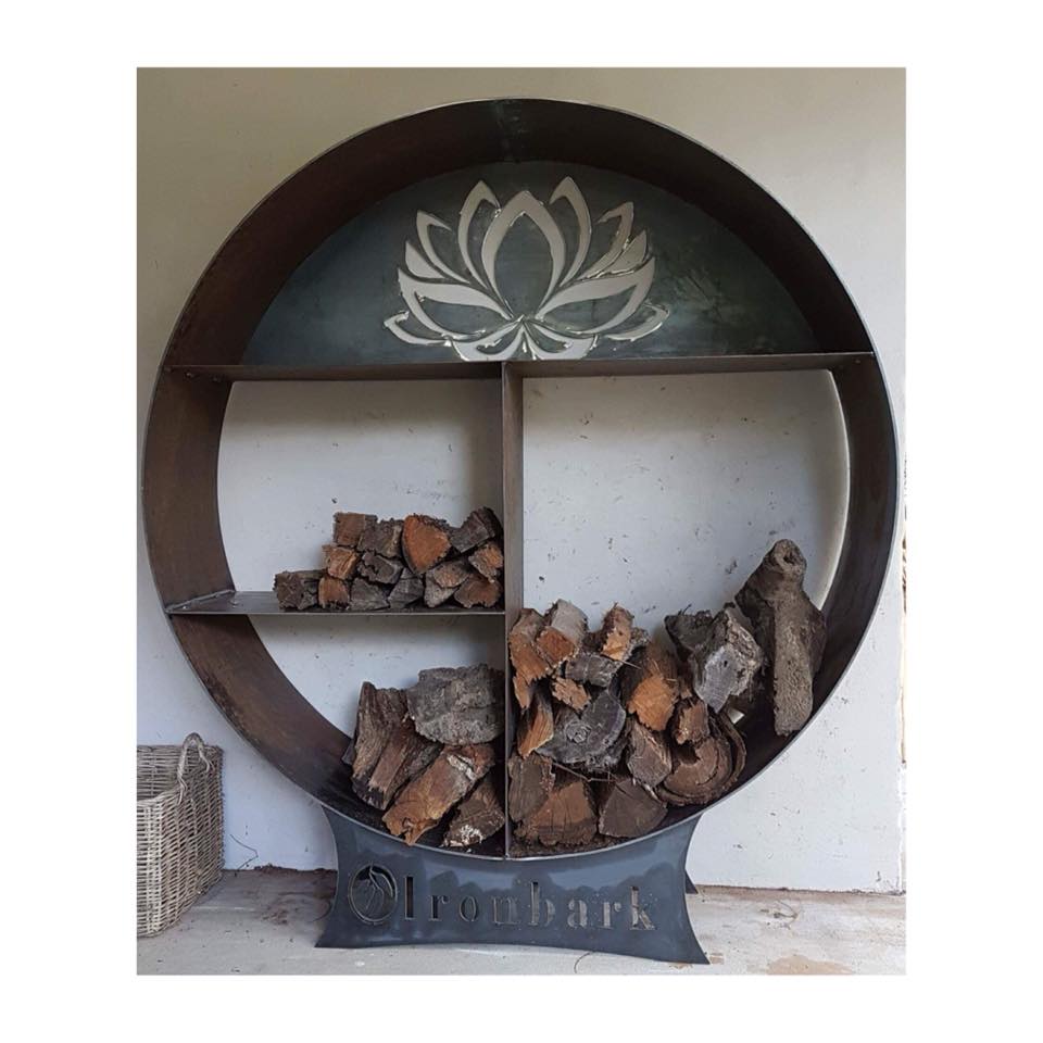 Ironbark Wood Stacker 3 - Iron Bark Metal Design