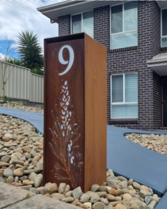 Compact Letterbox, Lockable Mail Chute, Personalised Letterbox