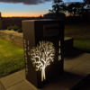 Wide Form Letterbox, In Powder Coated Aluminium or Cor-Ten Steel