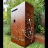 Wide Form Letterbox, In Powder Coated Aluminium or Cor-Ten Steel