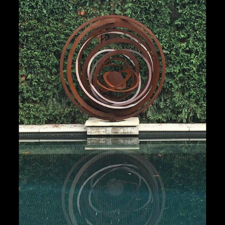 Large Eccentric Sculpture - Iron Bark Metal Design