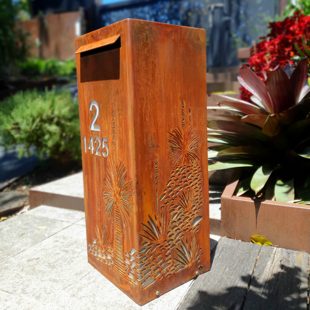 Medium Letterbox with Your choice of Pattern, 100cm High x 40cm Wide
