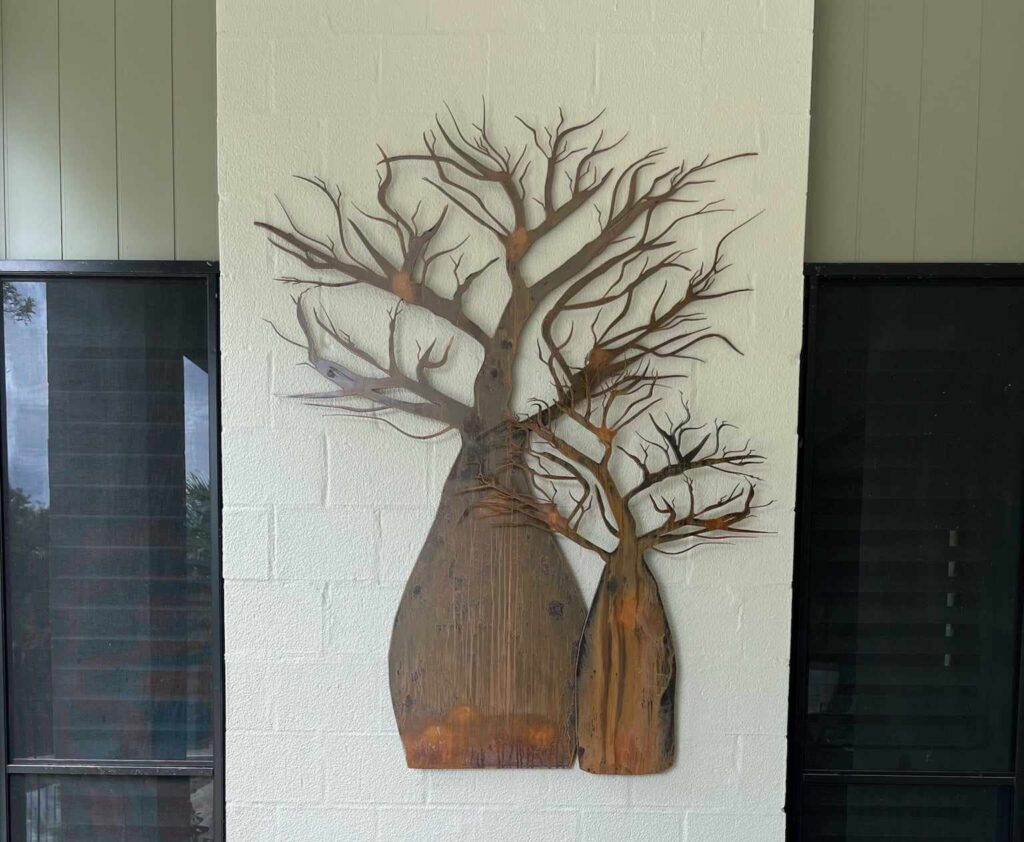 Boab Tree Metal Wall Art - Iron Bark Metal Design