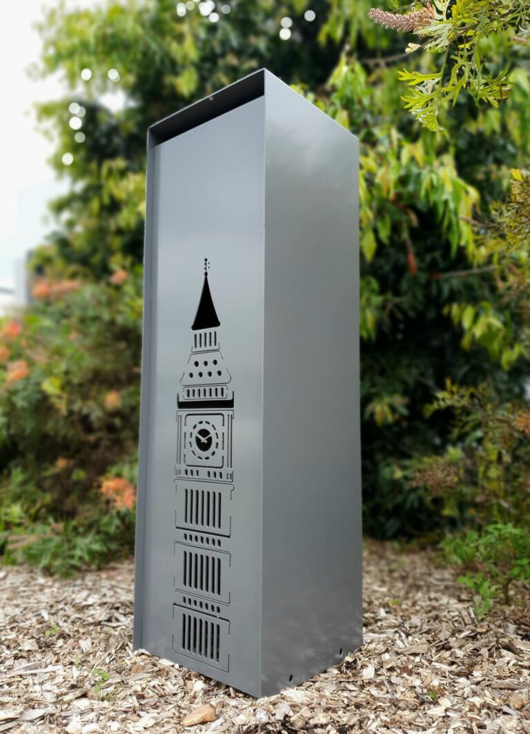 Compact Letterbox, Lockable Mail Chute, Personalised Letterbox