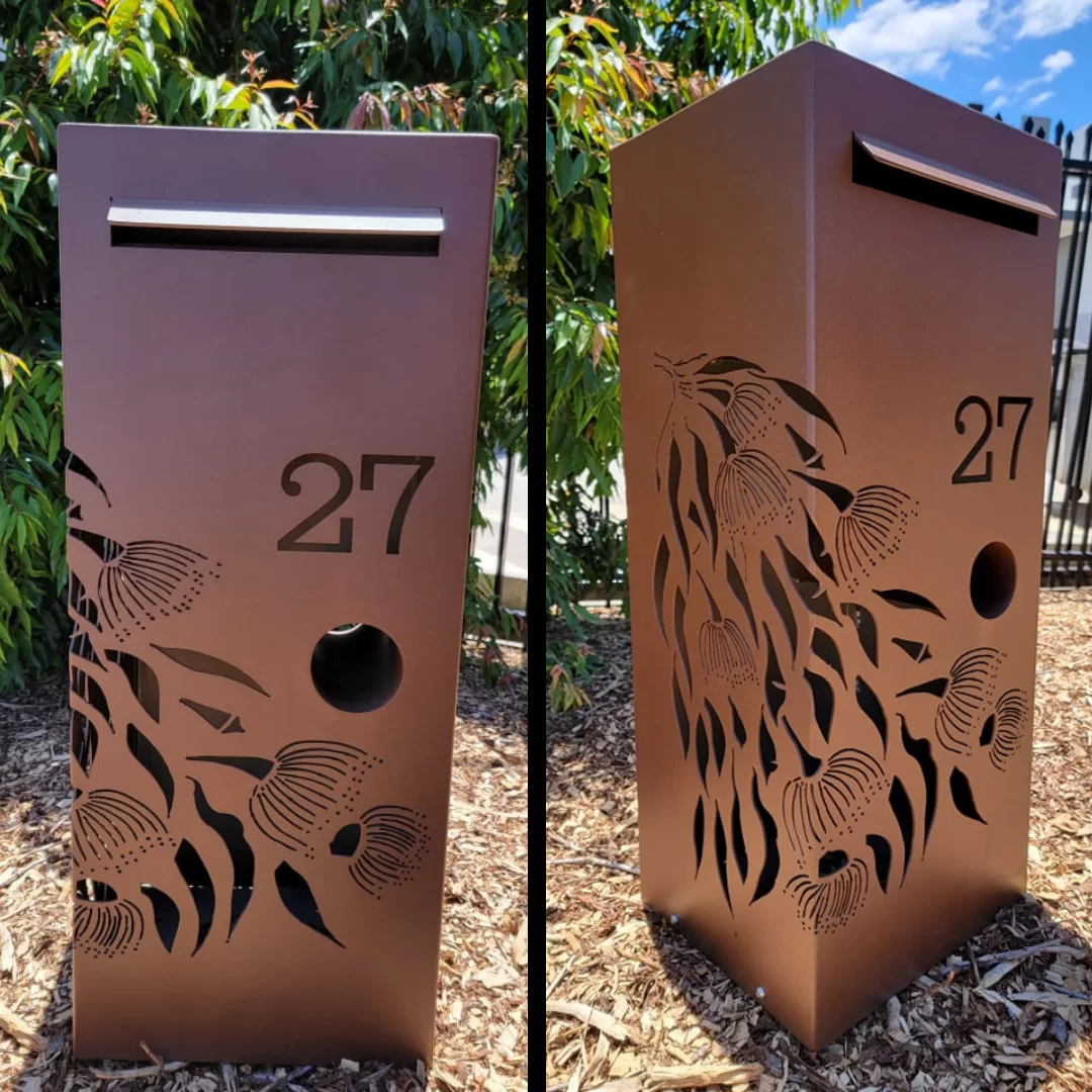 Medium Letterbox with Your choice of Pattern, 100cm High x 40cm Wide