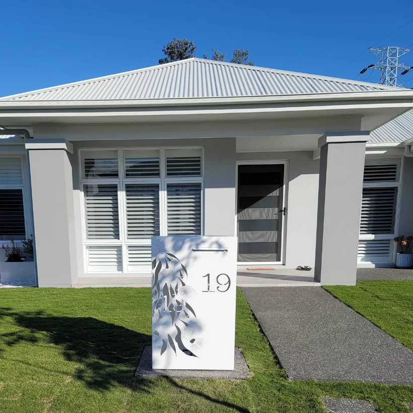 Wide Form Letterbox, In Powder Coated Aluminium or Cor-Ten Steel